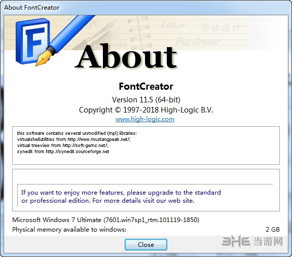FontCreator下载|Font Creator Program字体制作软件V11.5.0.2427 下载_当游网